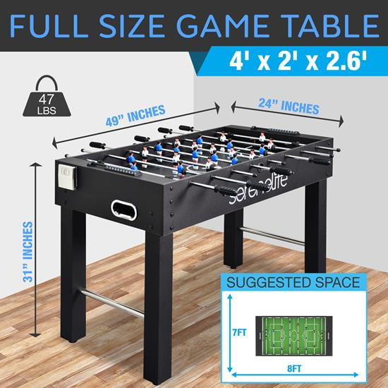 Foosball Table - 48in Competition Size - Soccer Game - Walmart.com