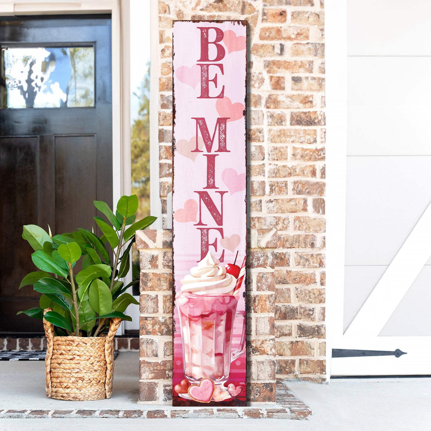 48in ‘BE MINE’ Valentine’s Day Porch Sign | Front Porch Valentine’s ...
