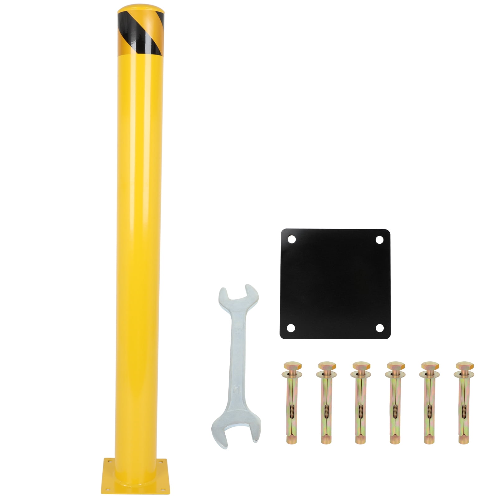 48inx4.5in Safety Bollard, Roadside Barricade, Safety Post Parking ...