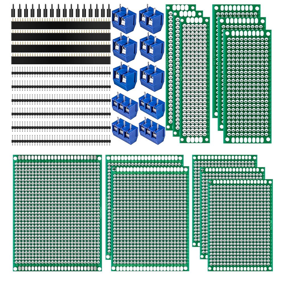 48p pcb board set soldering circuit board prototype double sided board ...