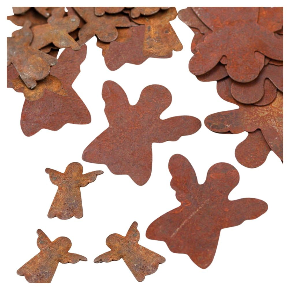 48pc Assorted Rusted Angel Cutouts - for Rustic Decor - Factory Direct ...