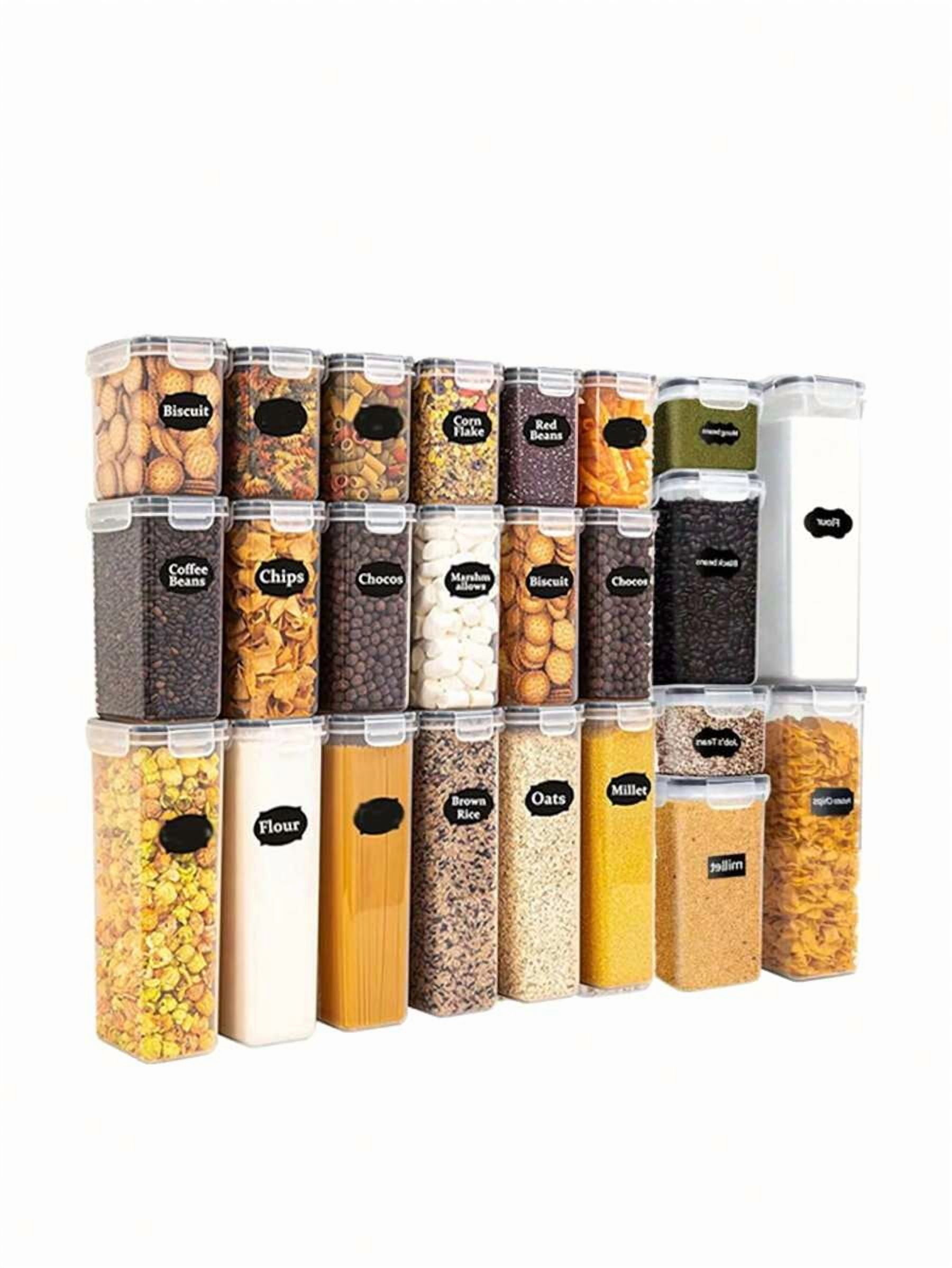 48pcs Airtight Food Storage Containers With LIDS, Plastic Kitchen And ...