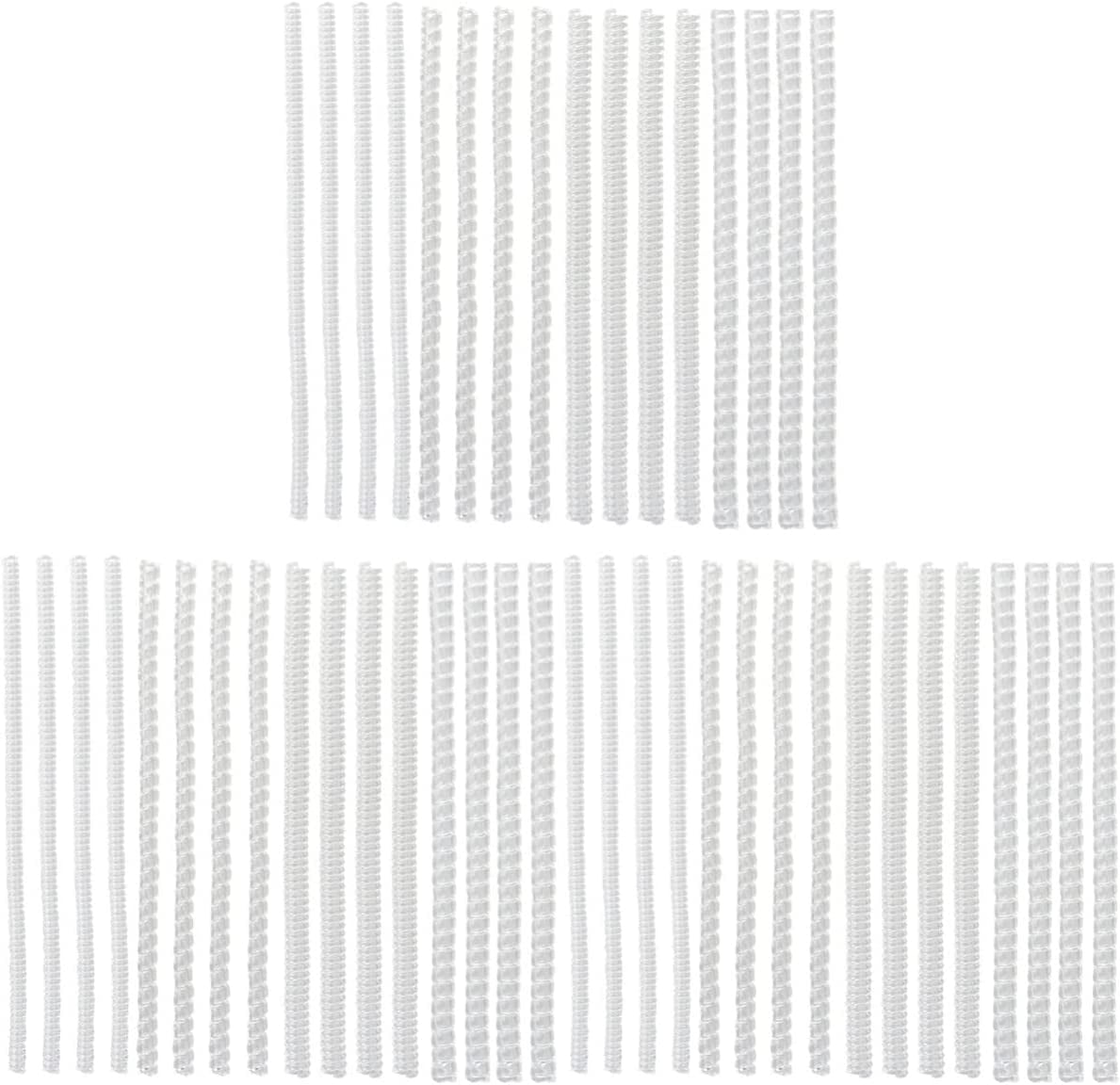 48pcs Clear Spring Ring Men Guard Tightener Loose Women Protection DIY ...