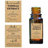 48pcs Kraft Homemade Vanilla Extract Stickers 1.5×2 inch Square ...