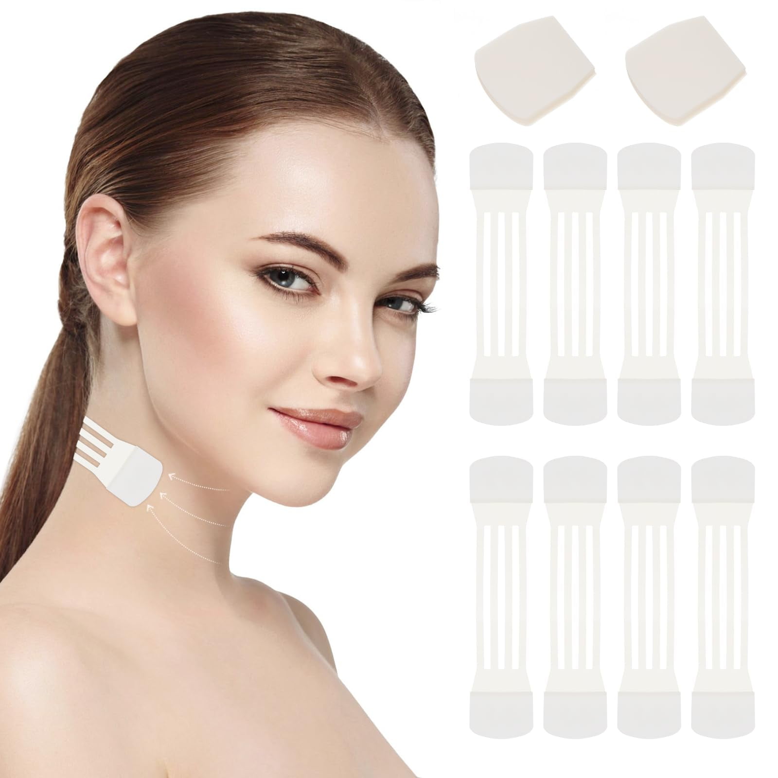 48pcs Neck Tape, Neck MZF22 Tape Lifting Invisible, Instant Necks and ...