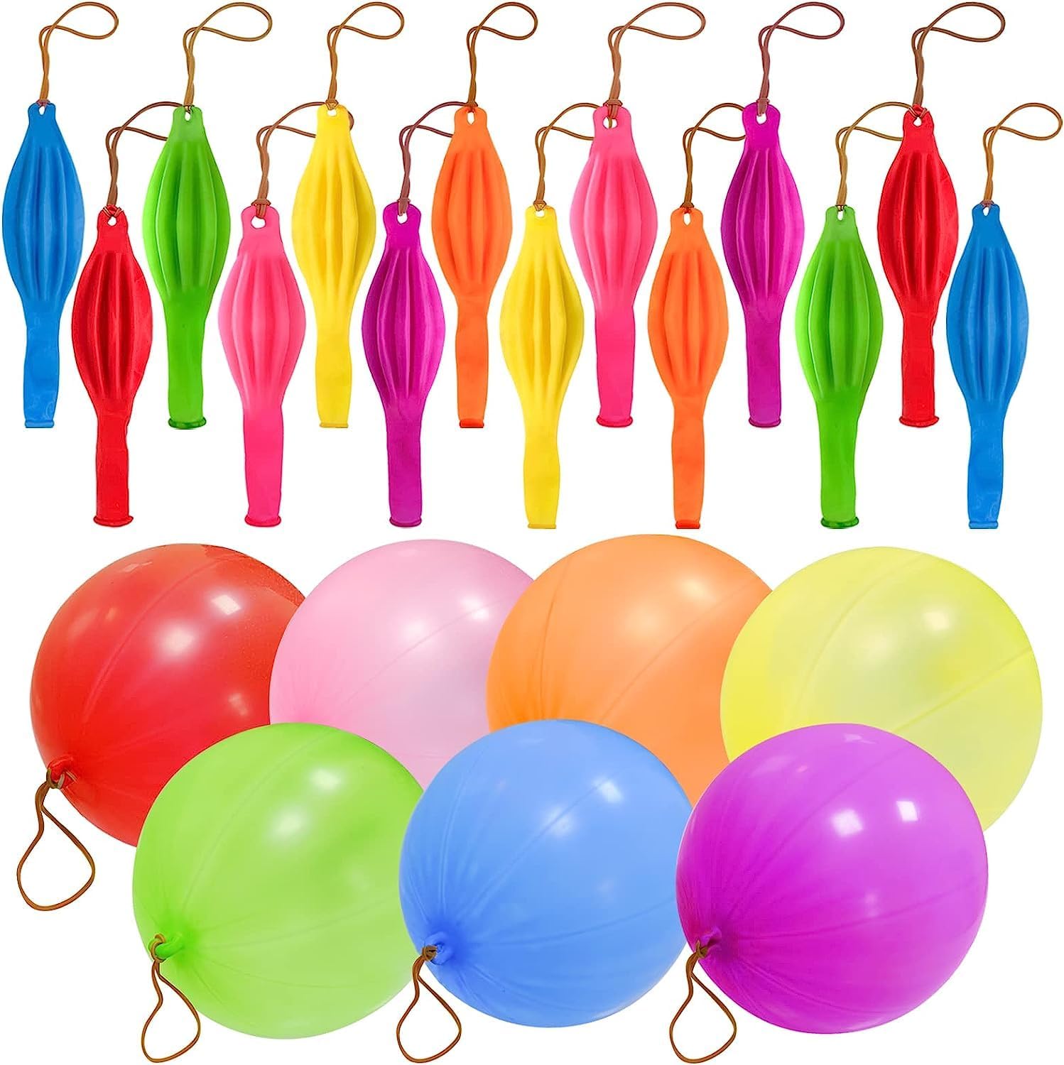 48pcs Punch Balloons, Punching Balloon Party Favors for kids, Neon ...