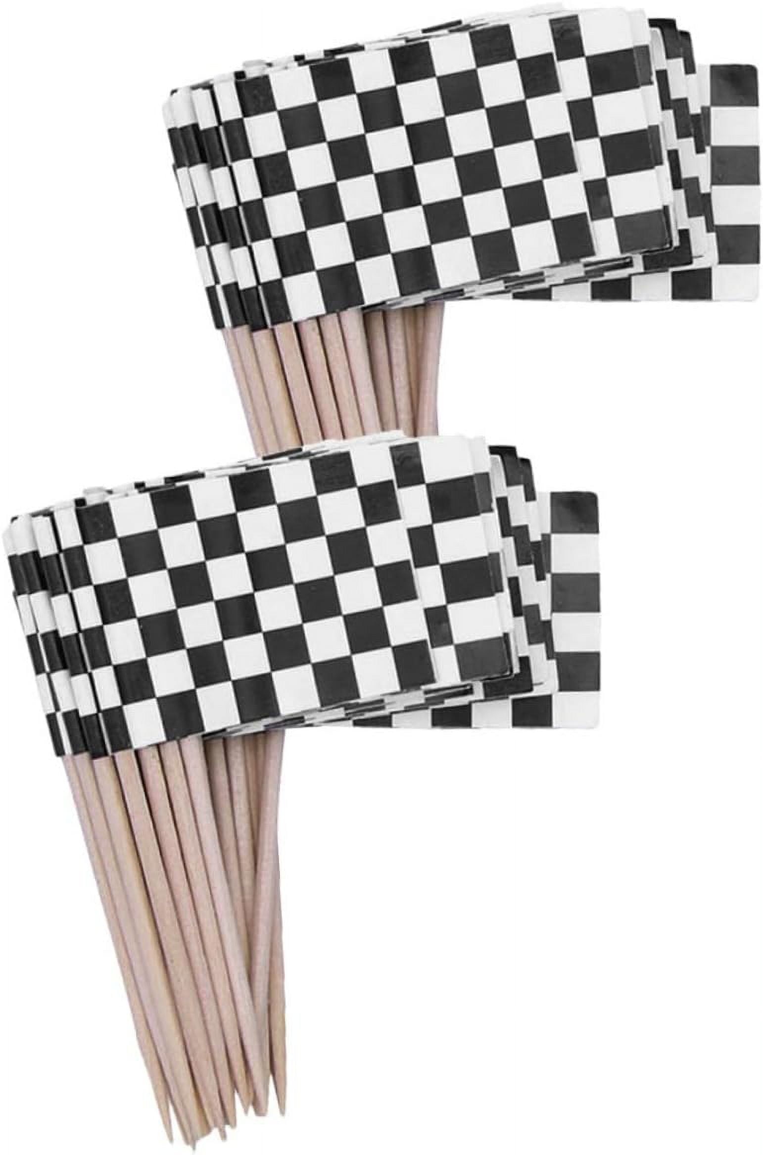 48pcs Racing Flag Toothpick Appetizers Picks Dinner Flags Dessert ...