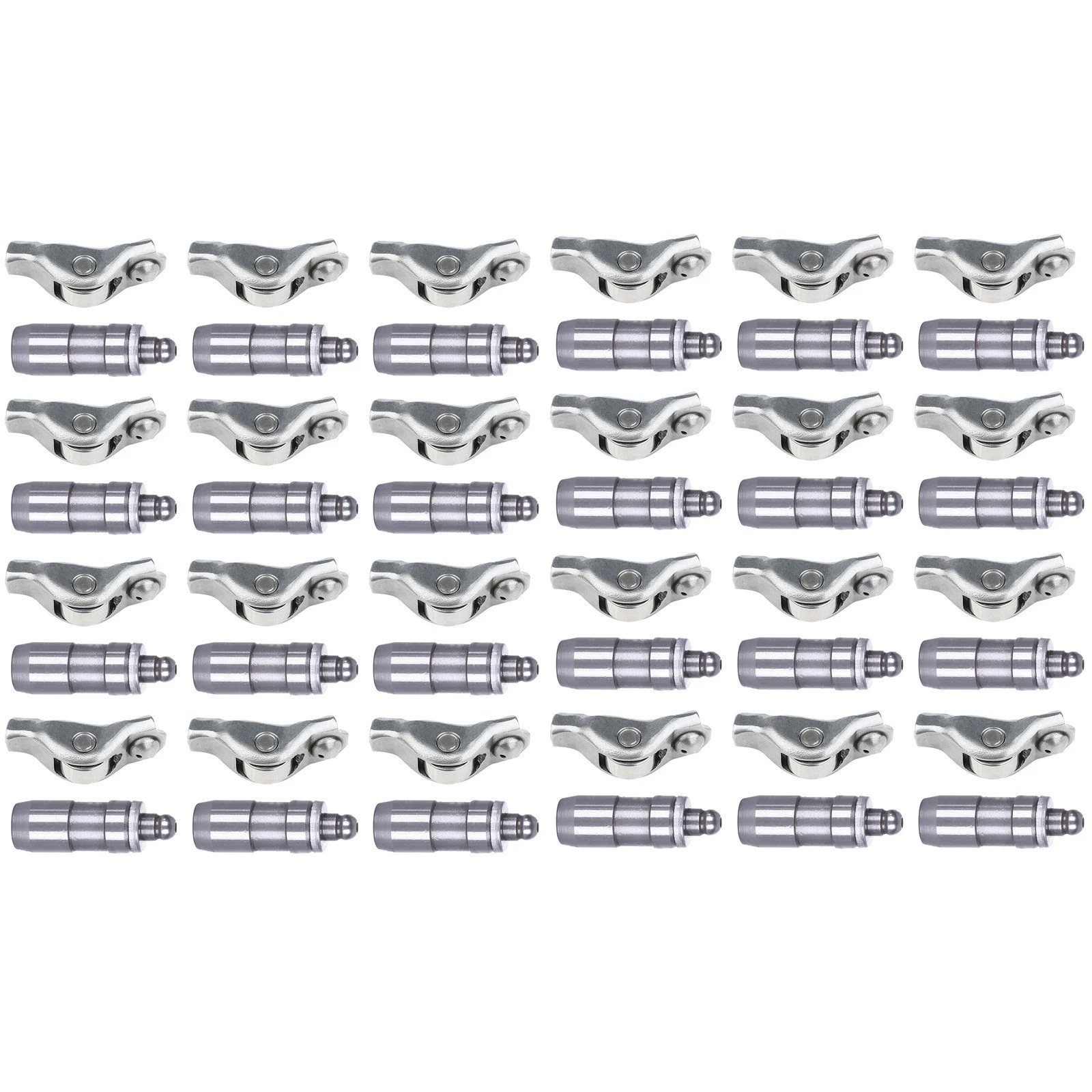 48pcs Rocker Arms & Lifters Fit For Ford F-150 Mustang 4.6L 5.4L 3V ...