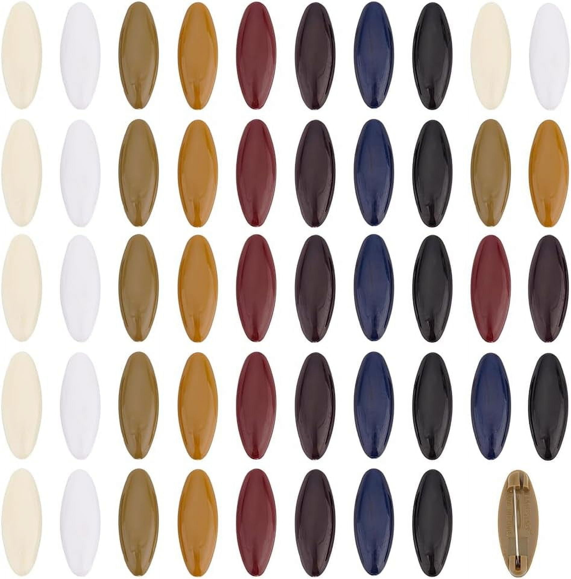 48pcs Scarf Safety Pins Plastic Brooch Pins Hollow Oval Hijab Pins ...