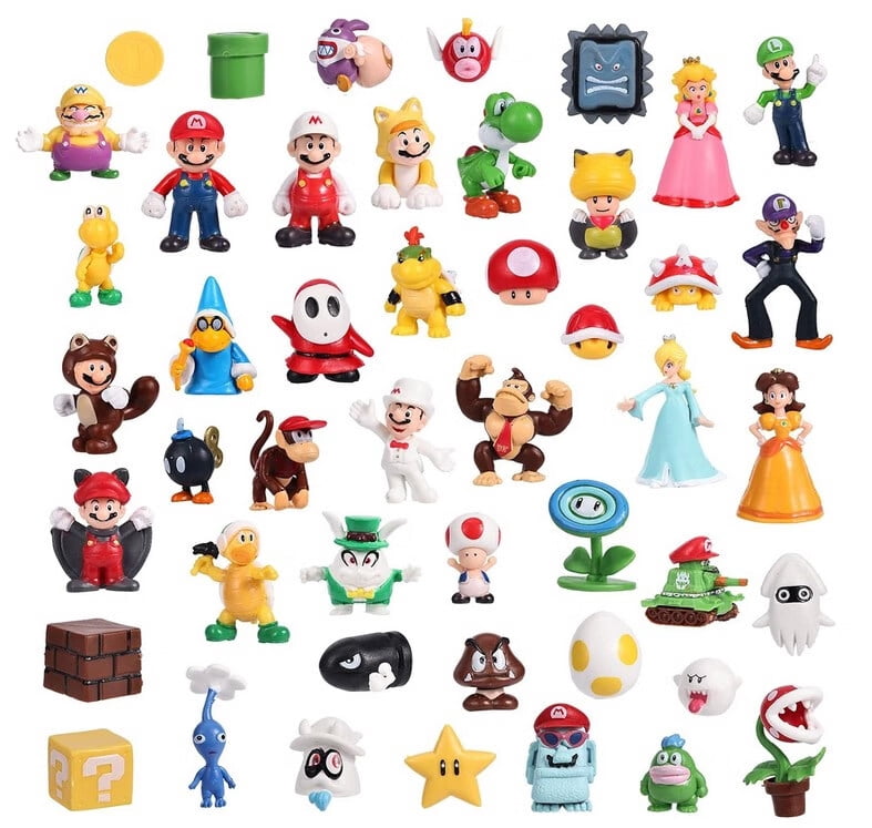 48pcs/Set Mari Toys – Mary Toys Bros Princess,Collectible Figurine ...