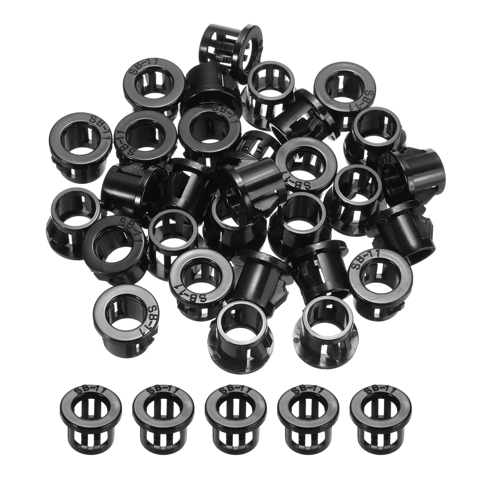 48pcs Wire Grommet, 10.86mm Mounting Dia Plastic Grommets Cable Hose ...