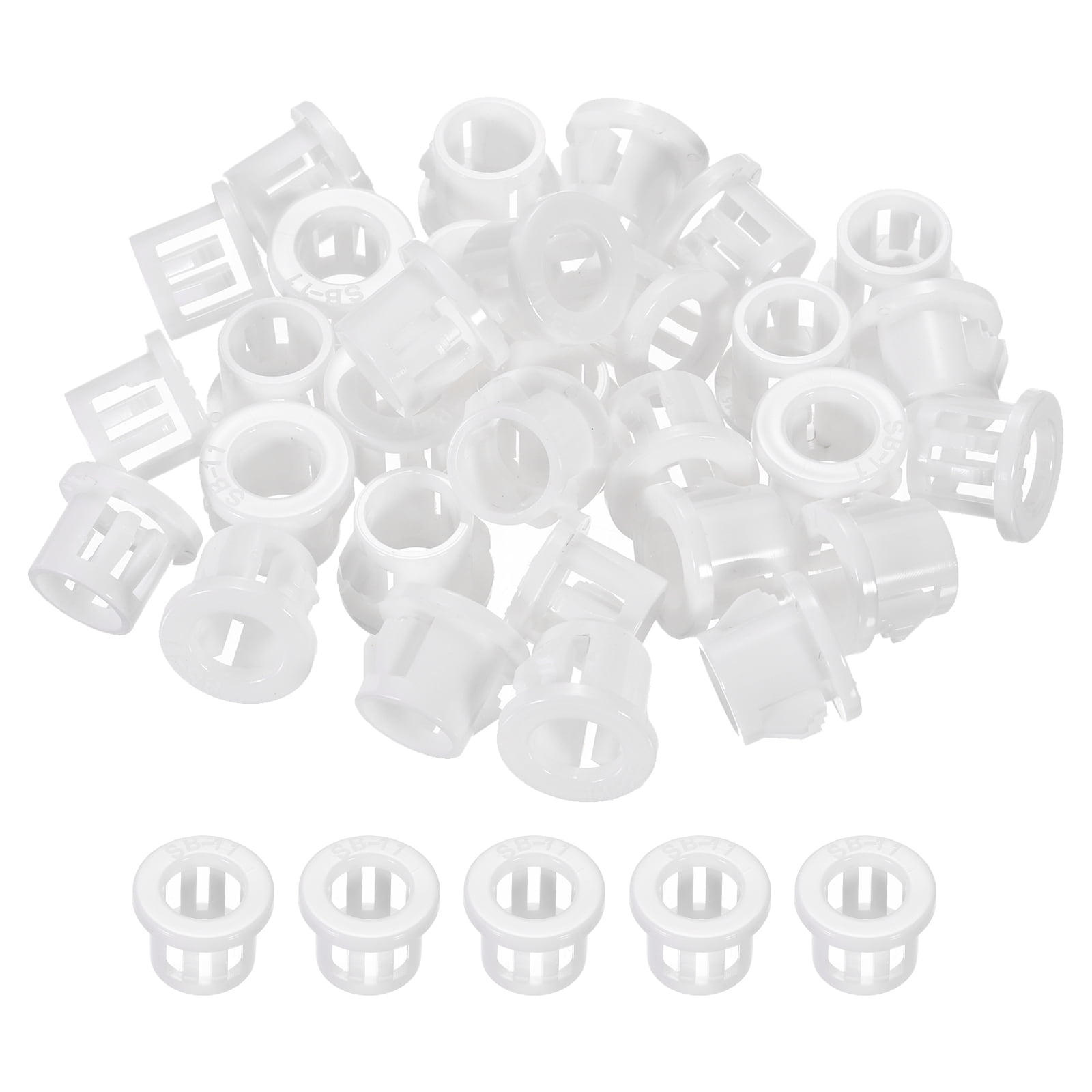 48pcs Wire Grommet, 10.86mm Mounting Dia Plastic Grommets Cable Hose ...