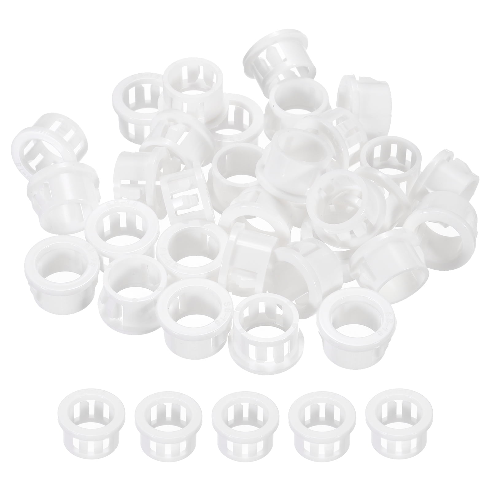 48pcs Wire Grommet, 15.8mm Mounting Dia Plastic Grommets Cable Hose ...