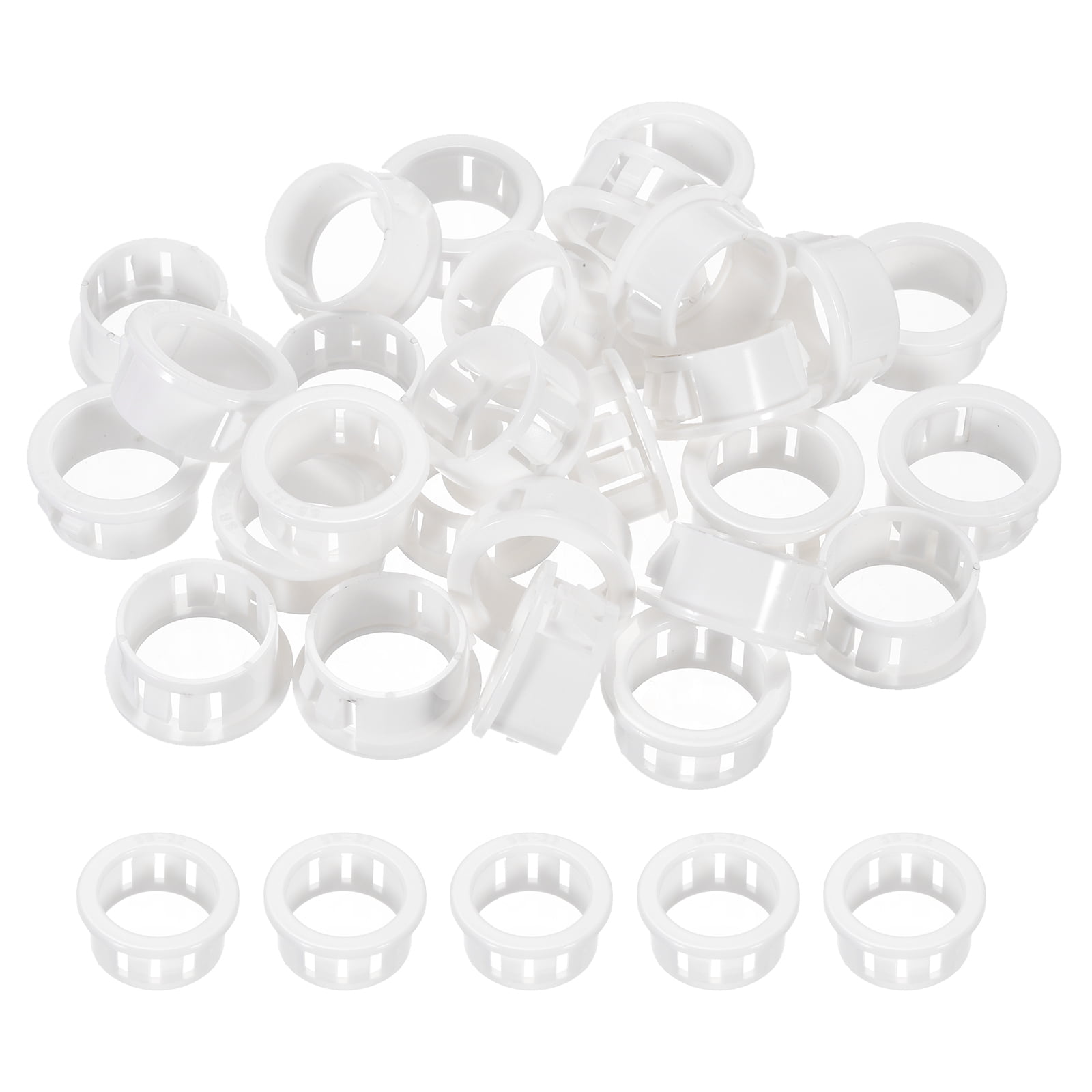 48pcs Wire Grommet, 21.58mm Mounting Dia Plastic Grommets Cable Hose ...