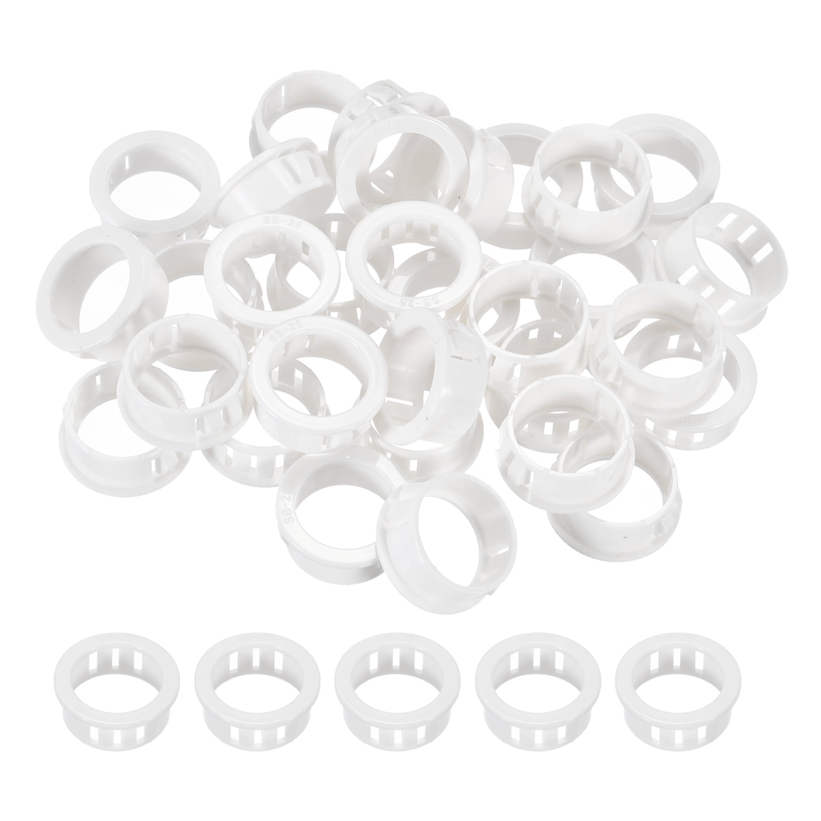 48pcs Wire Grommet, 24.8mm Mounting Dia Plastic Grommets Cable Hose ...