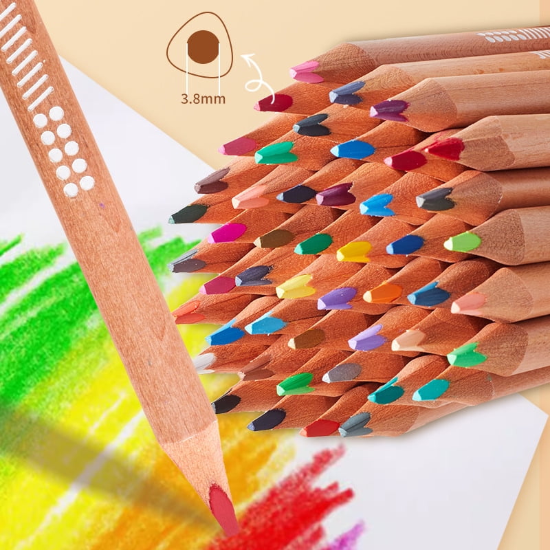 48pcs thick triangle colored pencils for children - Walmart.com