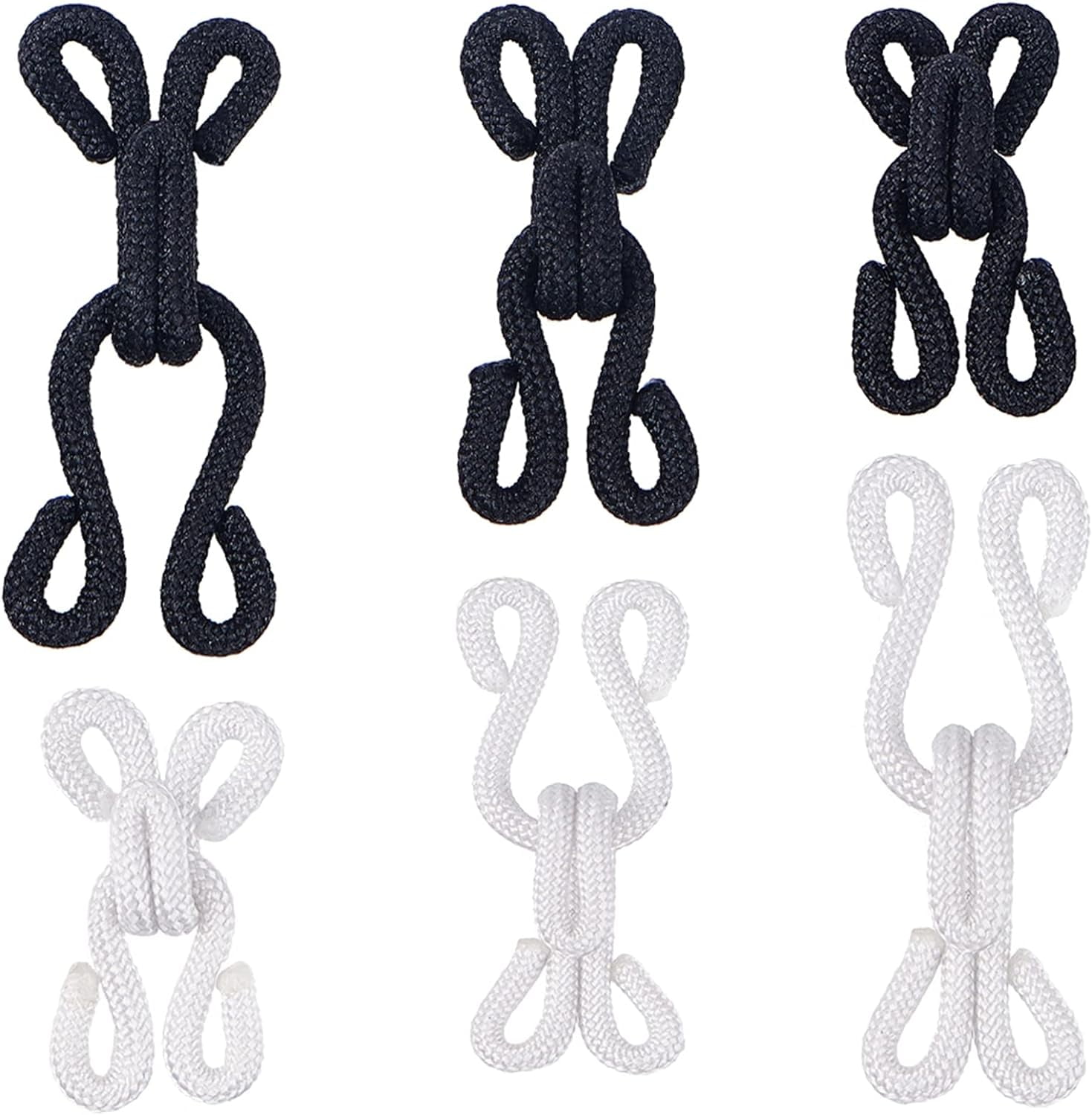 48sets Large Covered Sewing Hook and Eye Closure Fasteners for Fur Coat ...