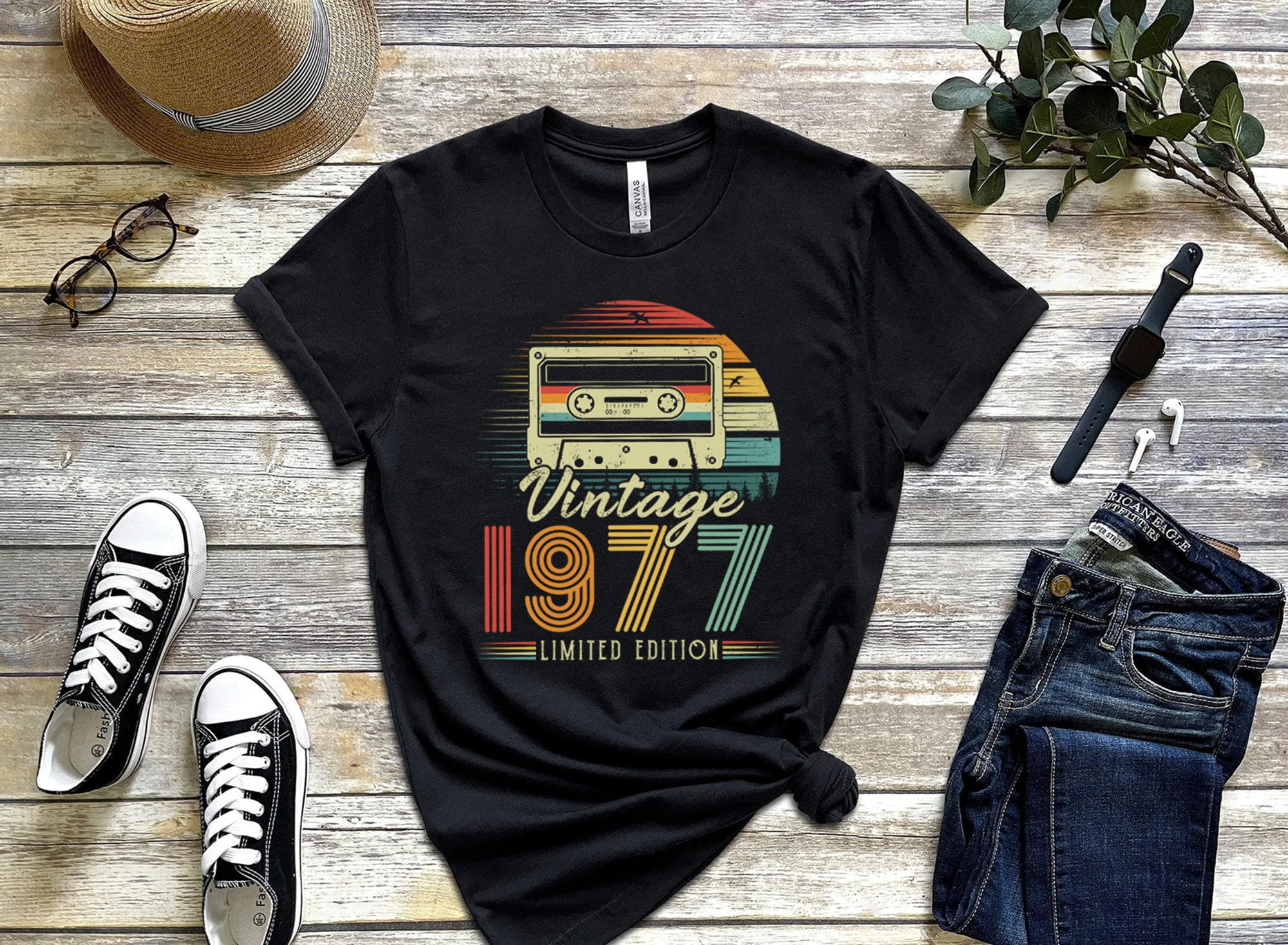 48th Birthday Gifts Shirt, 1977 Birthday Shirt, 48th Birthday Shirts ...