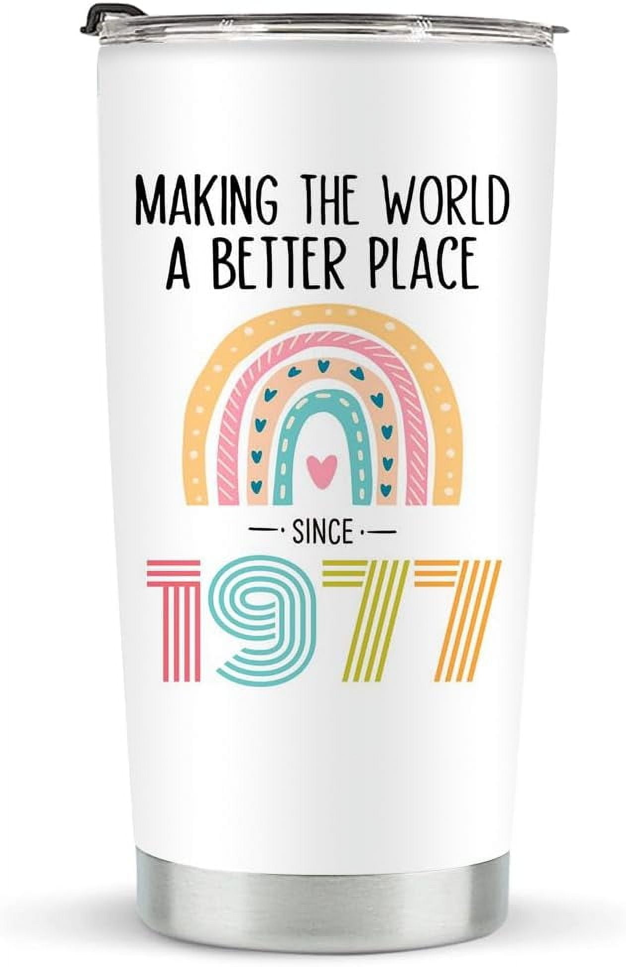 48th Birthday Tumbler 20 oz Stainless Steel 1977 Gifts for Women, 48 ...