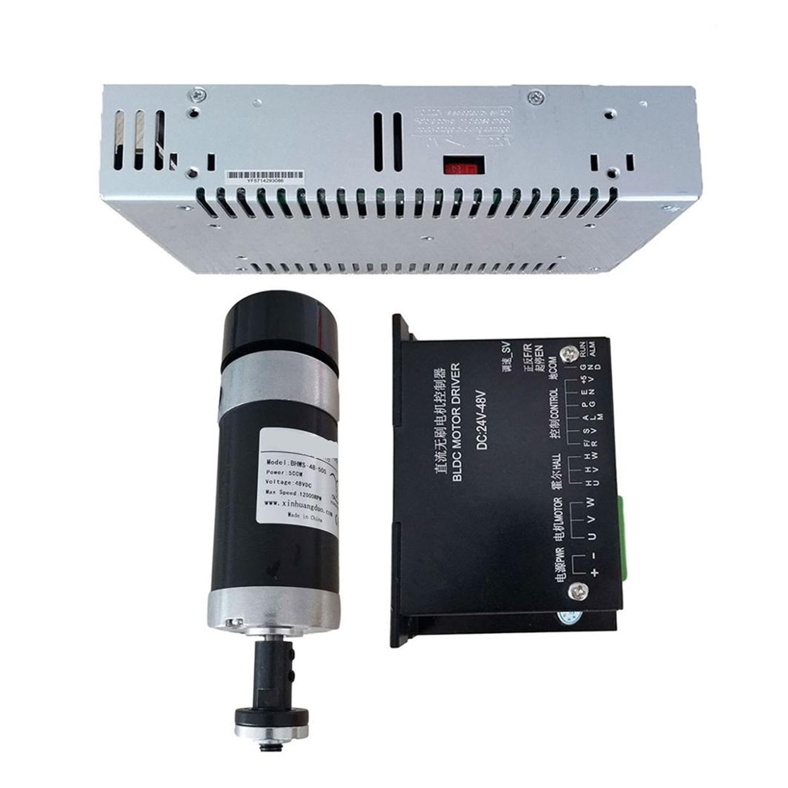 48v 500W Angle Grinder Brushless Spindle Motor+57MM Clamp With Screws+ ...