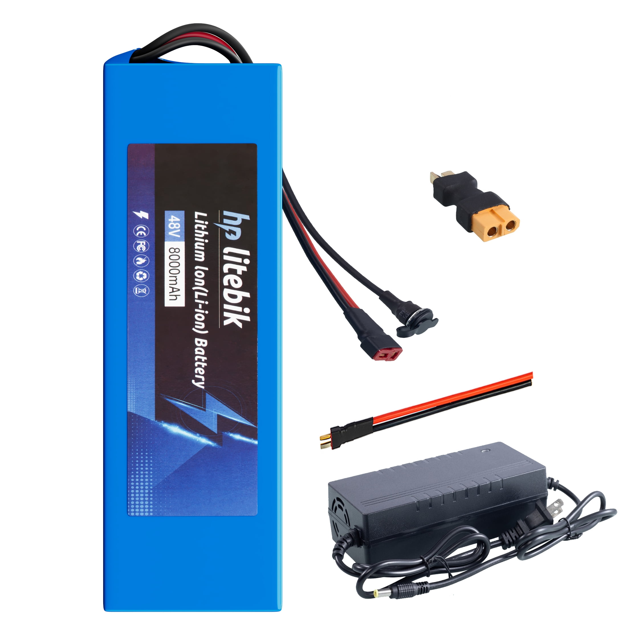 48v 8ah Battery Bicycle 48v Lithium Battery Pack Ebike Battery 750W for ...