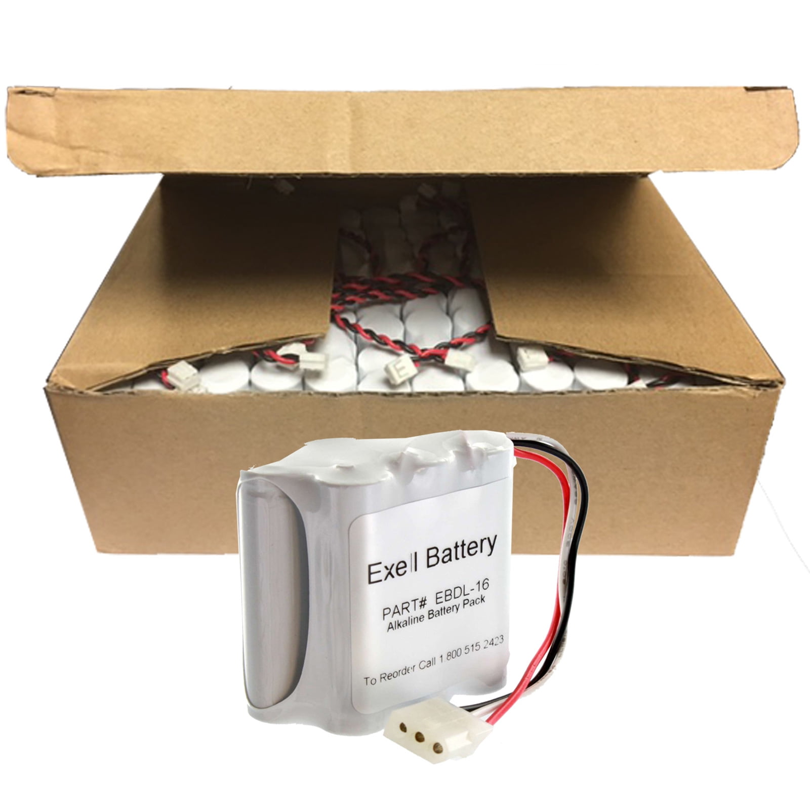 48x Exell Battery Door Lock 9V 6-Cell Battery Pack Fits KABA/Ilco ...