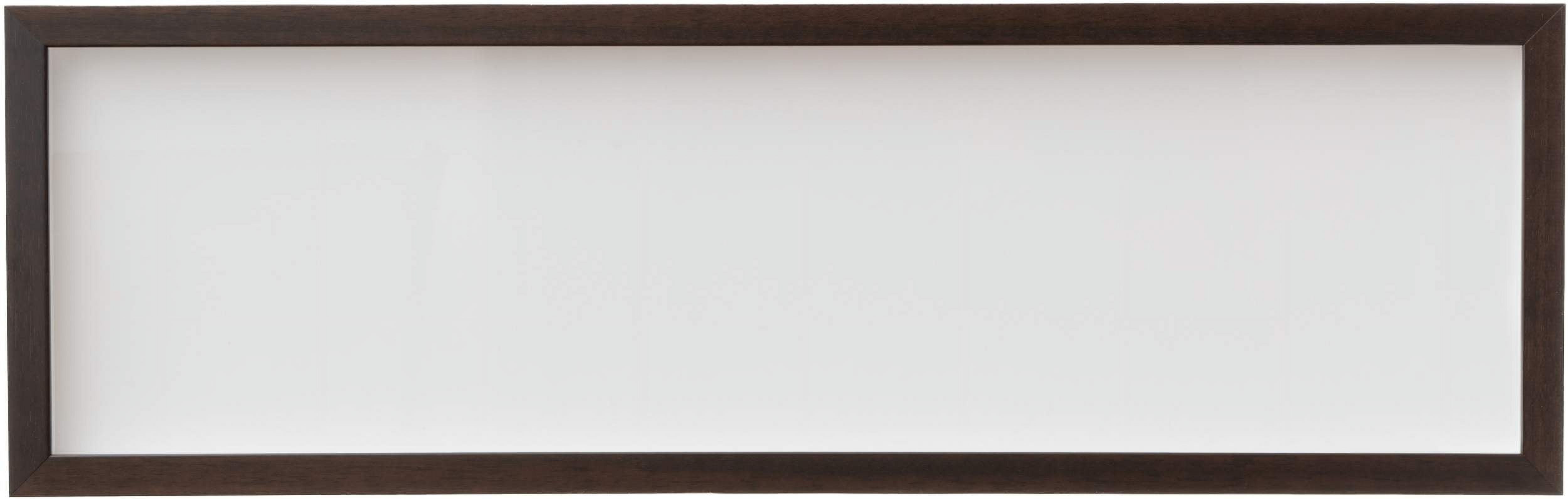 48x10 Shadow Box Brown Walnut Finish Solid Wood Display Frame | 0.875 ...