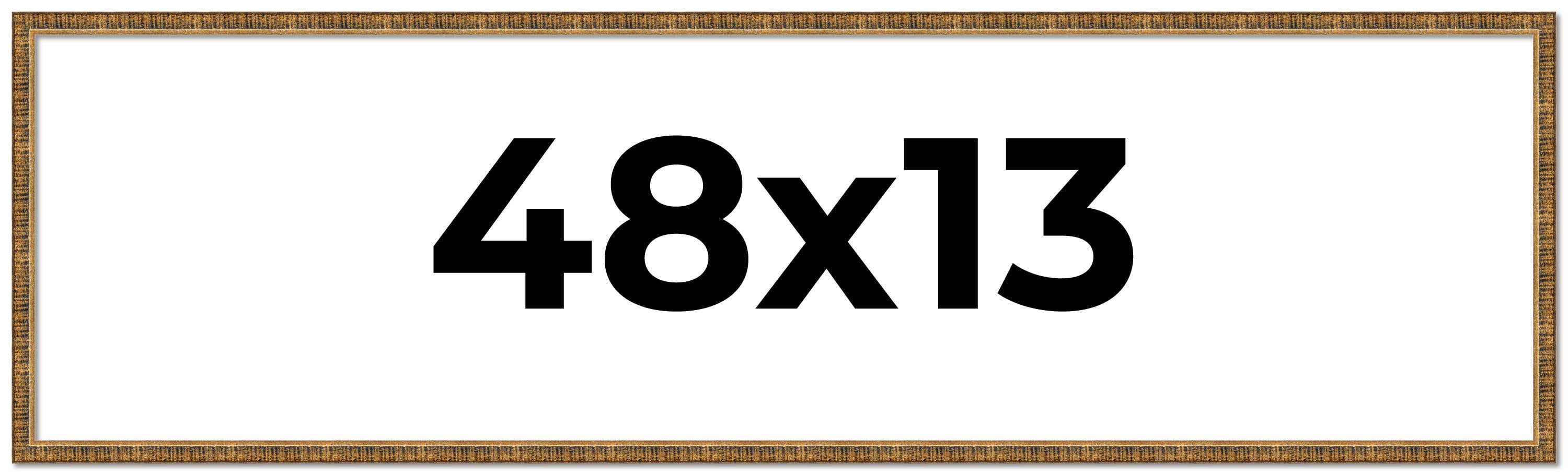 48x13 Frame Gold Picture Frame - Complete Modern Photo Frame Includes ...