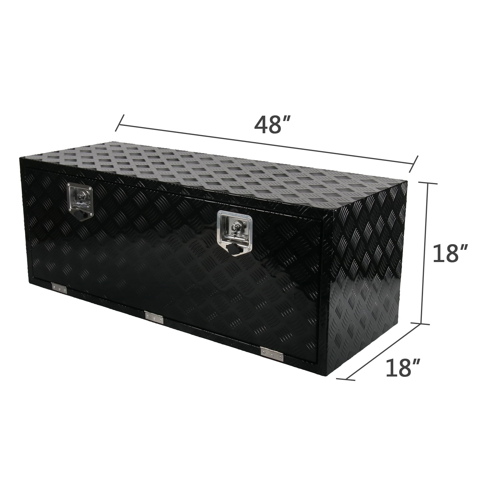 48x18x18 Inch Aluminum Truck Bed Tool Box Trailer Tongue Box Pickup ...