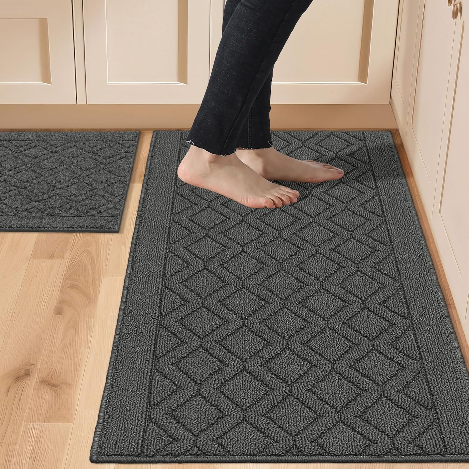 48x20 Inch/30X20 Inch Kitchen Rug Mats Made of 100% Polypropylene 2 ...