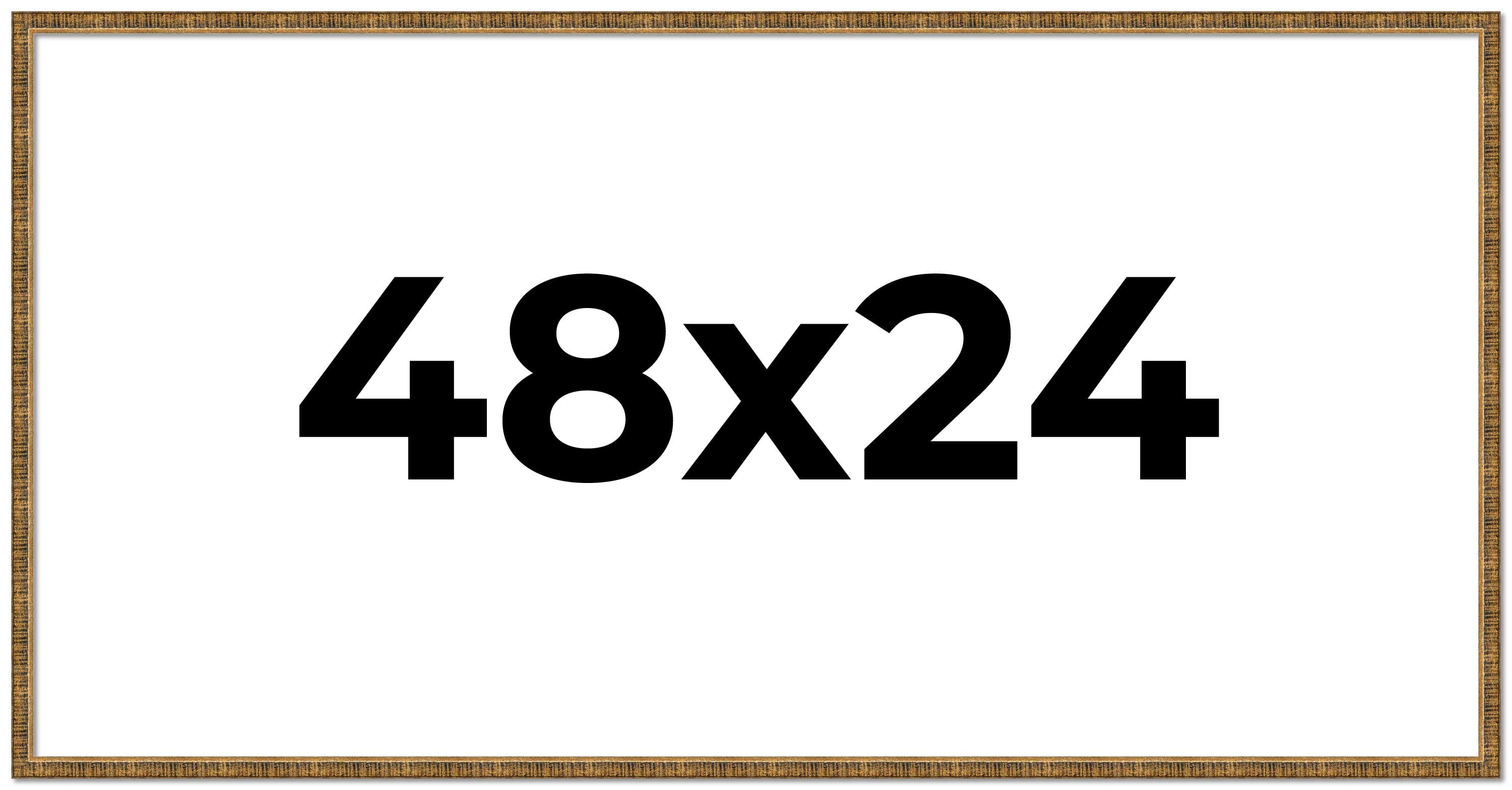 48x24 Frame Gold Picture Frame - Complete Modern Photo Frame Includes ...