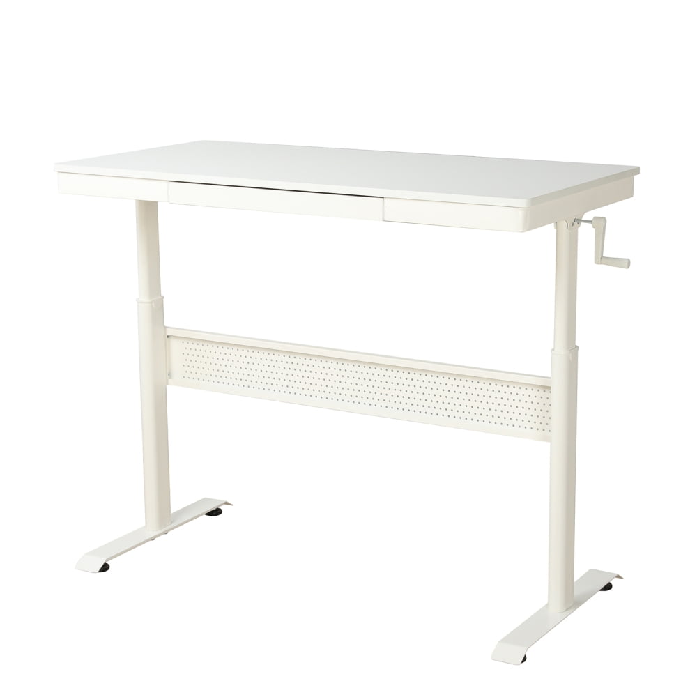 48x24 inch Freestanding Office Desk with Metal Drawer and 4 Regulation ...