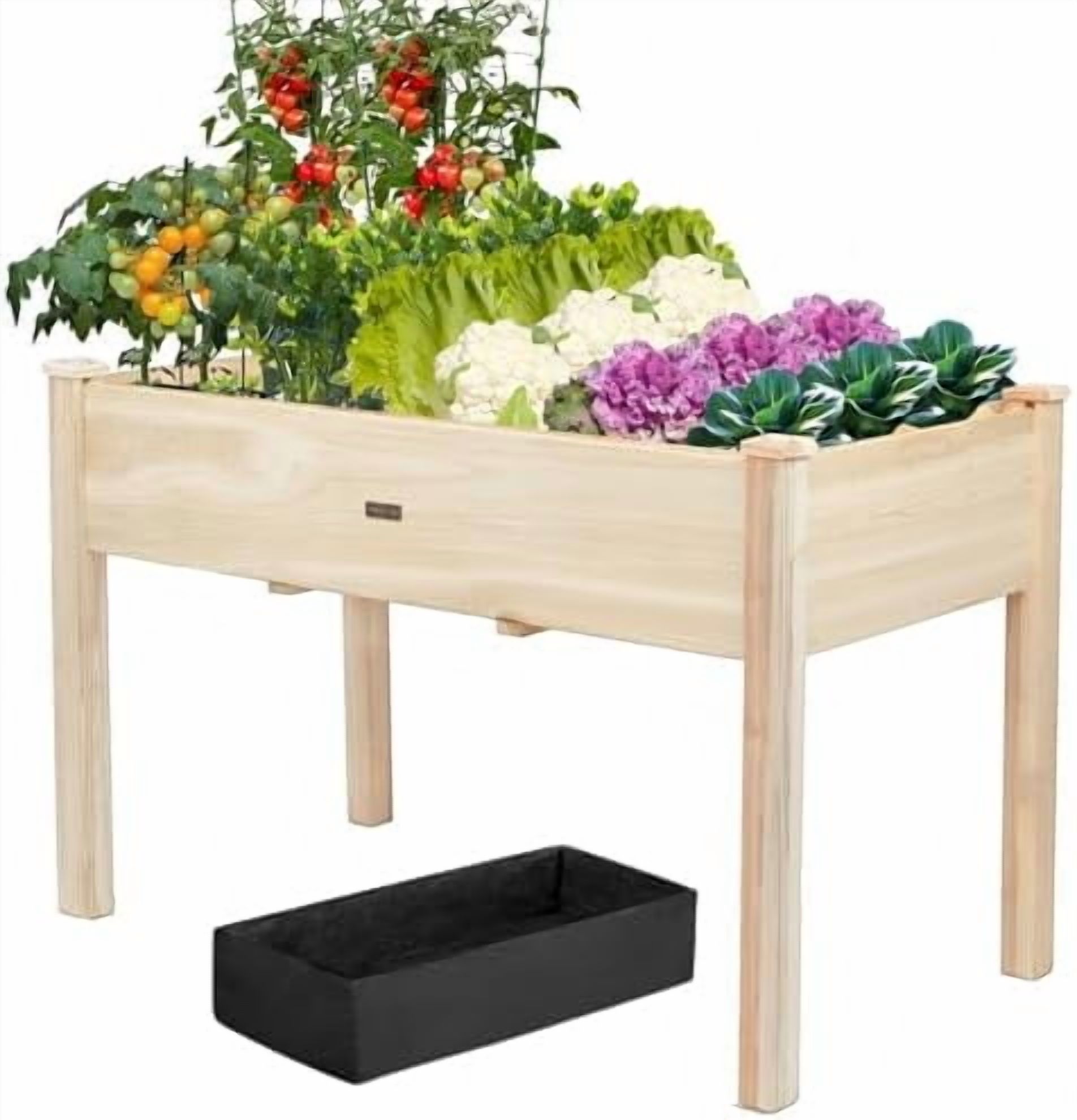 48x24x30in Raised Garden Bed,Wooden Raised Garden Beds Outdoor,Elevated ...