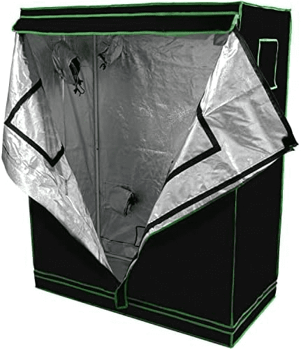 48x24x60 Reflective Indoor Grow Tent 2x4 - Mylar Grow Tent - Black ...