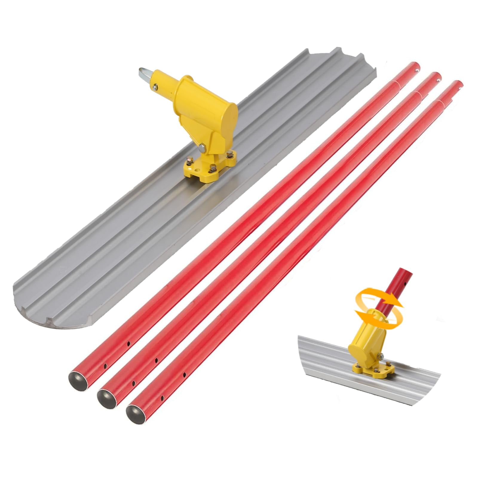 48x8" Concrete KitBu-llFloat, Aluminum Alloy Concrete Float Tool,Bu-llFloat Magnesium Concrete ...