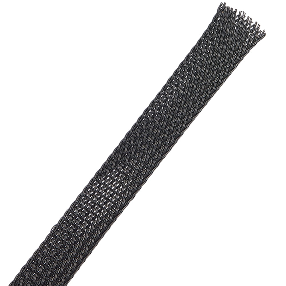 49.2 ft x 0.79 inch Width PET Tubing Cable Protector Flexible Wire Mesh ...