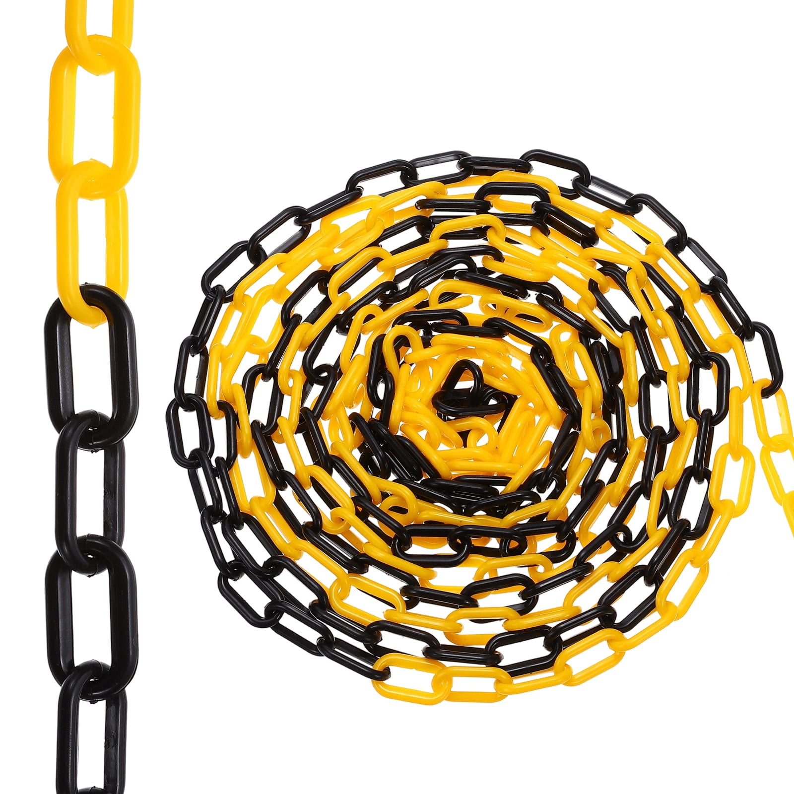 49.2Ft Plastic Chain Barrier, Safety Link Chain Stanchion for Crowd ...