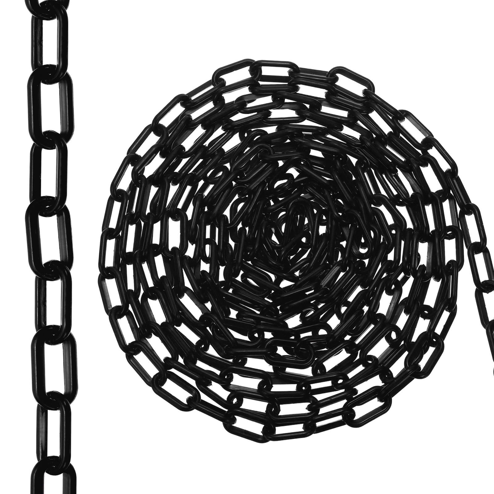 49.2Ft Plastic Chain Barrier, Safety Link Chain Stanchion for Crowd ...