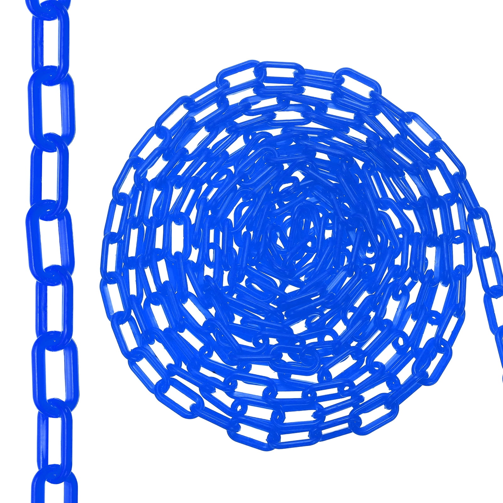 49.2Ft Plastic Chain Barrier, Safety Link Chain Stanchion for Crowd ...