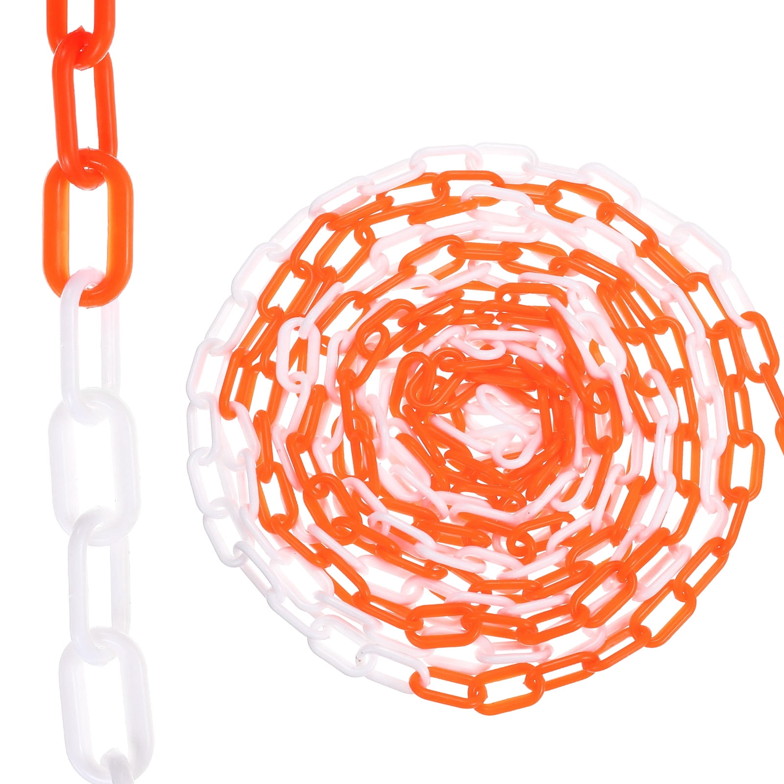 49.2Ft Plastic Chain Barrier, Safety Link Chain Stanchion for Crowd ...