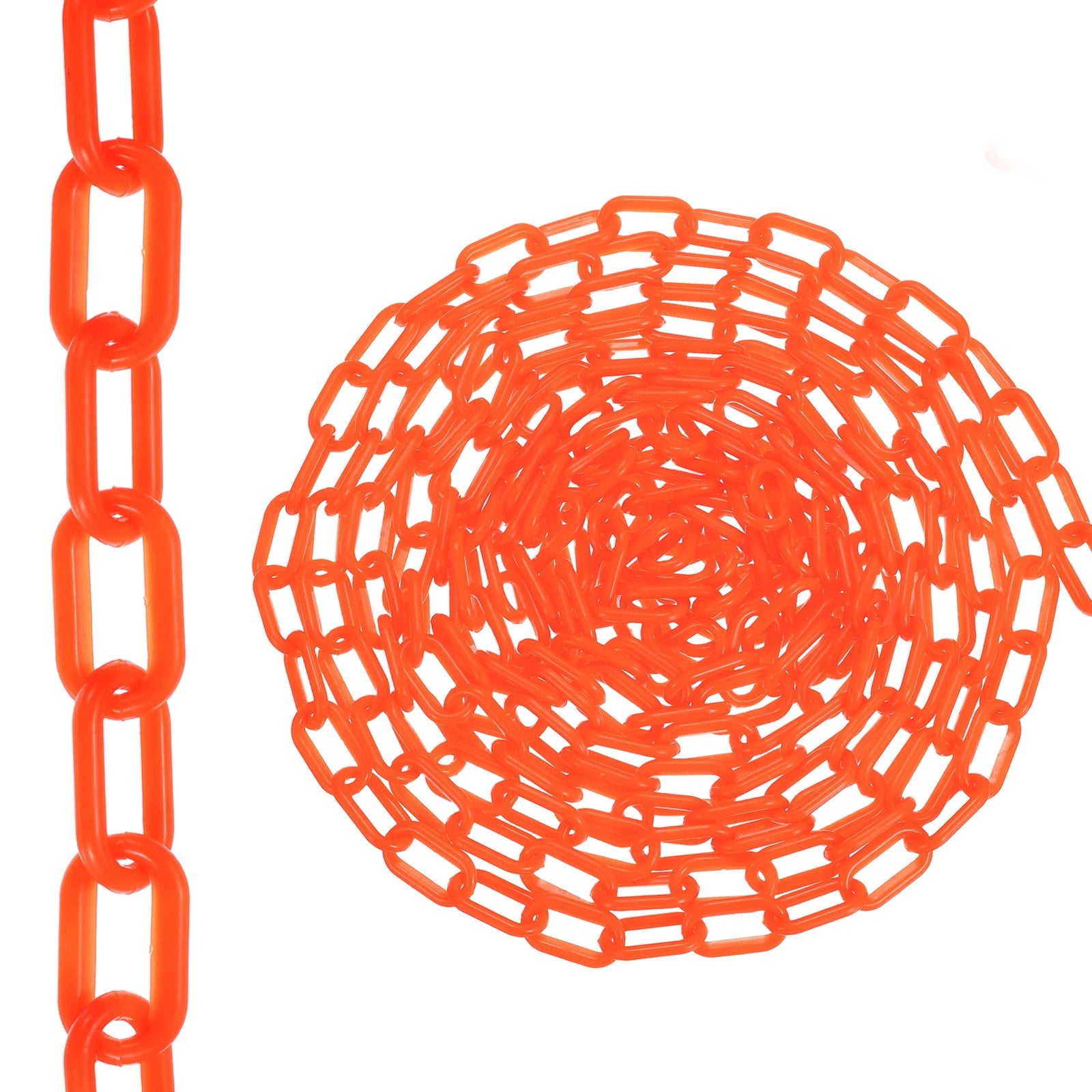 49.2Ft Plastic Chain Barrier, Safety Link Chain Stanchion for Crowd ...