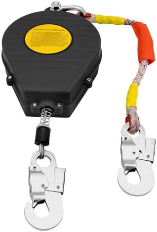 49.2ft Safety Self Retracting Lifeline 330lbs Fall Arrester Fall ...