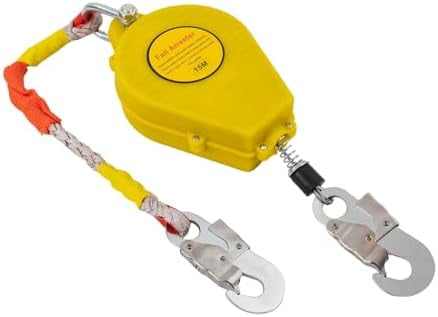 49.2ft Safety Self Retracting Lifeline 330lbs Fall Arrester Fall ...