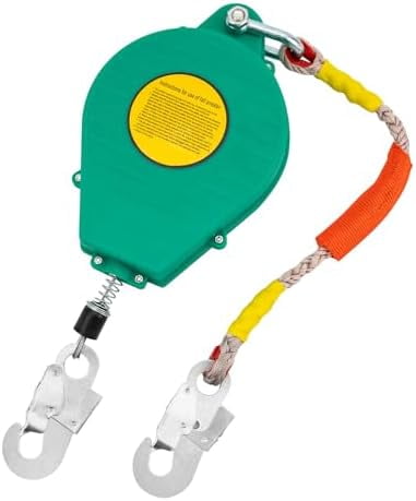 49.2ft Safety Self Retracting Lifeline 330lbs Fall Arrester Fall ...