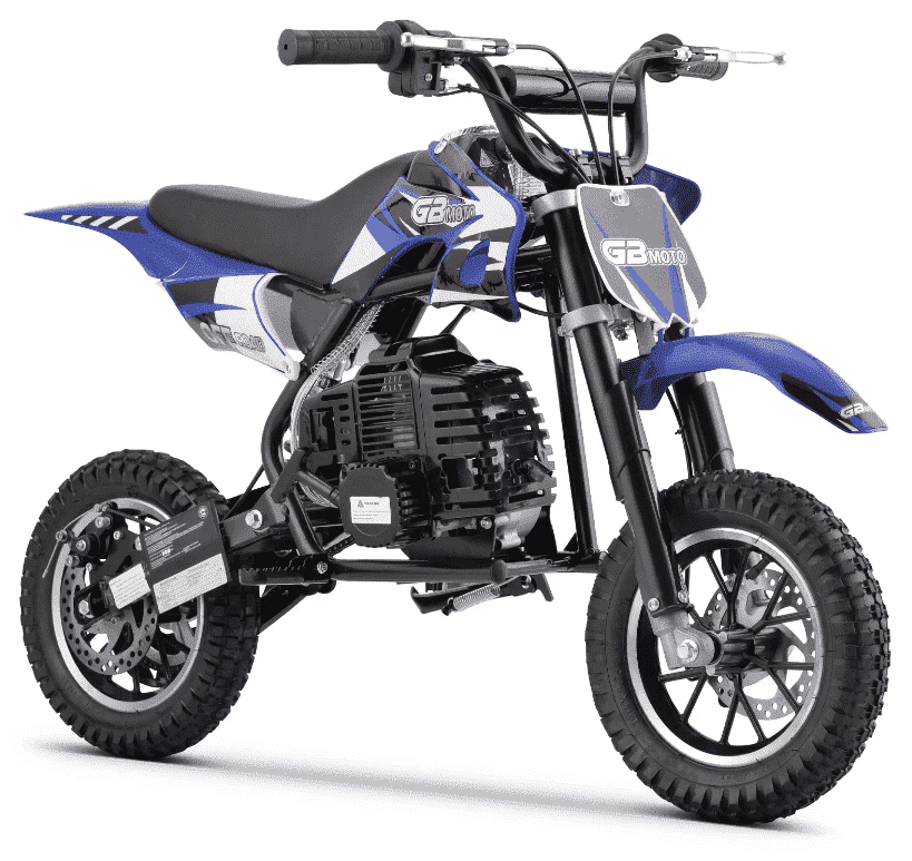 WAWA 49CC Dirt Bike, Mini Bike 2-Stroke Gas Powered off Road with Max ...