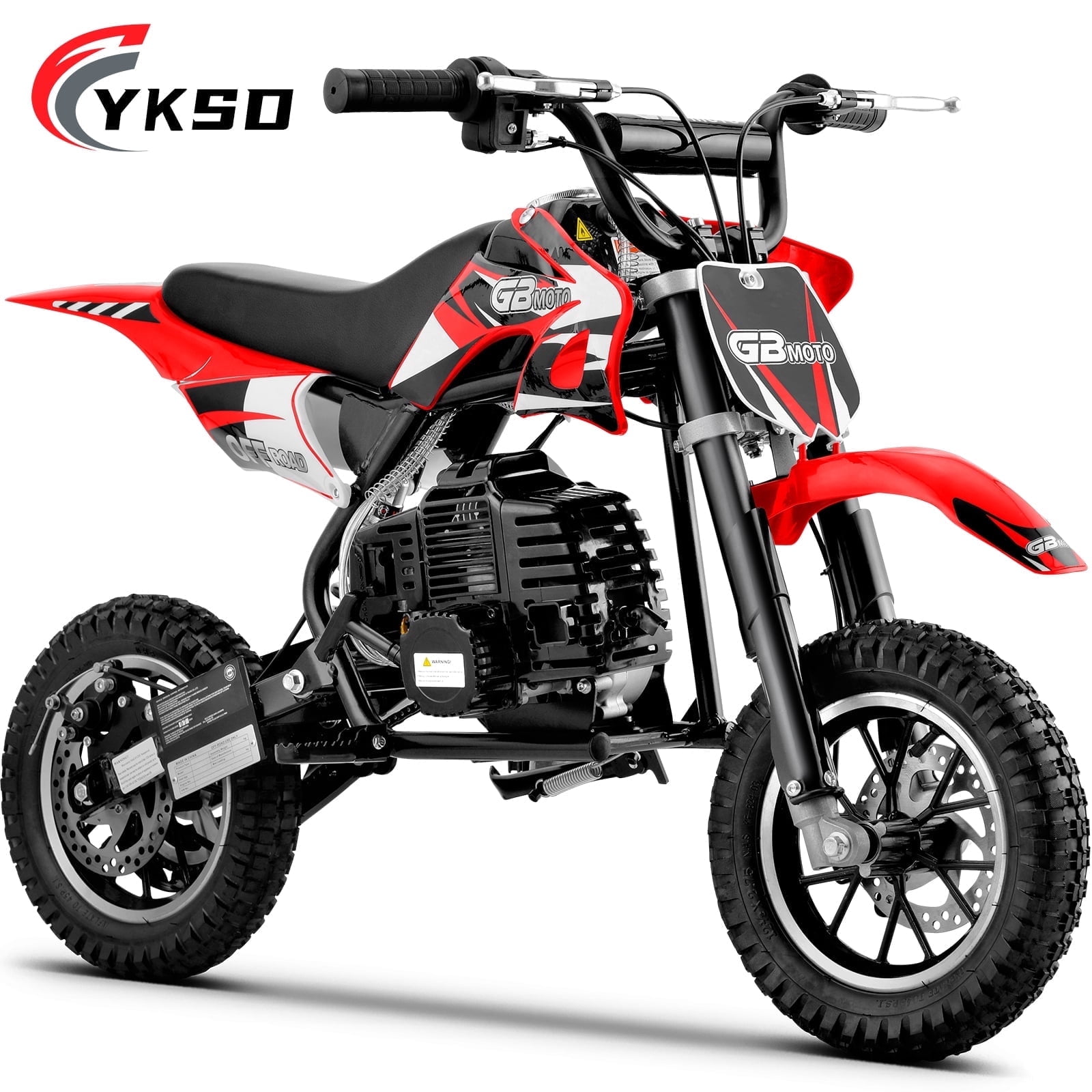 QEASET 49CC Dirt Bike, Gas Powered Mini Bike, Red - Walmart.com