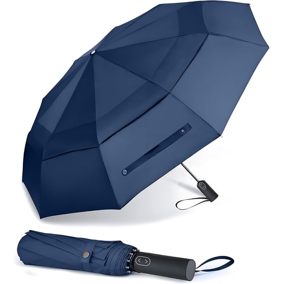 49/54/62 Inch Large Folding Golf Umbrella, Oversize Double Canopy ...