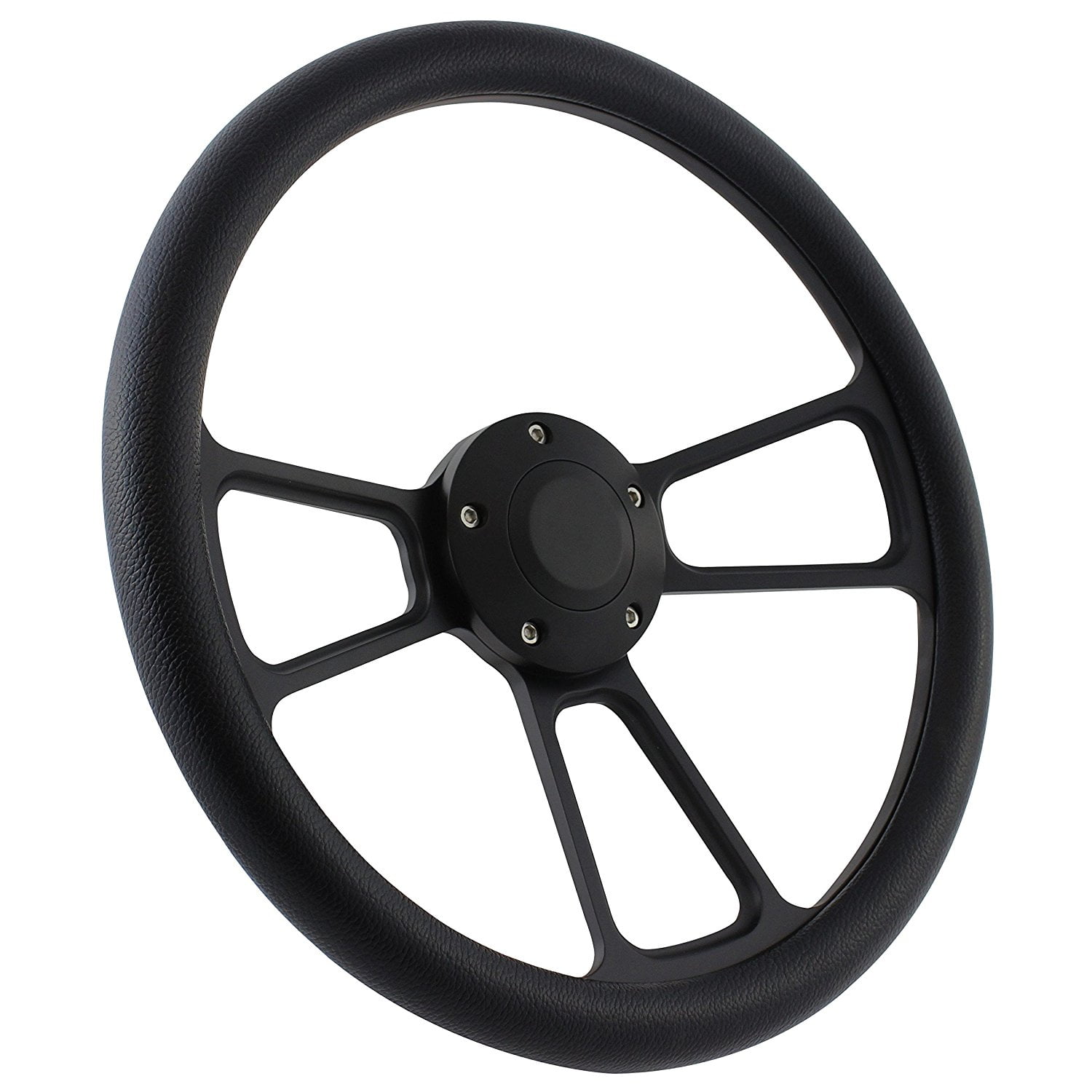 49-57 FORD Pick-up Steering Wheel Kit 14" Black Muscle Steering Wheel ...