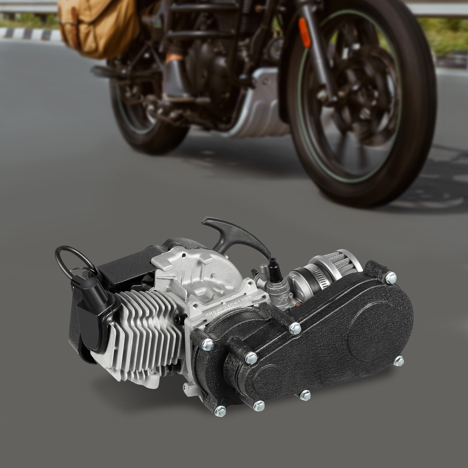 49.85CC 2 Stroke Aluminum Engine Motor Kit Pull Start Electronic ...