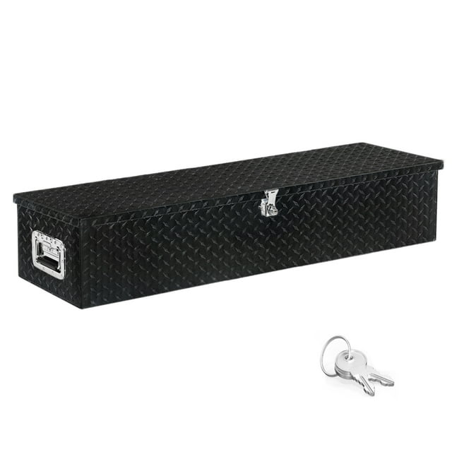 TUFFIOM 49” Full Size Aluminum Truck Tool Box, Lockable Storage for ...